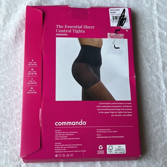 Commando | Accessories | Commando The Essential Sheer Control Tights | Poshmark